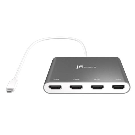 J5 Create Jca366 N Usb C To 4 Port Hdmi Multi Monitor Adapter Jca366 N
