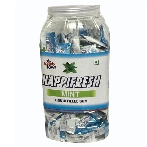 White Round Kandy King Happifresh Mint Liquid Filled Gum Packaging