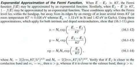 solved exponential approximation of the fermi function when