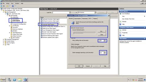Configure Client Agent Settings Post SCCM Installation Configuration Task