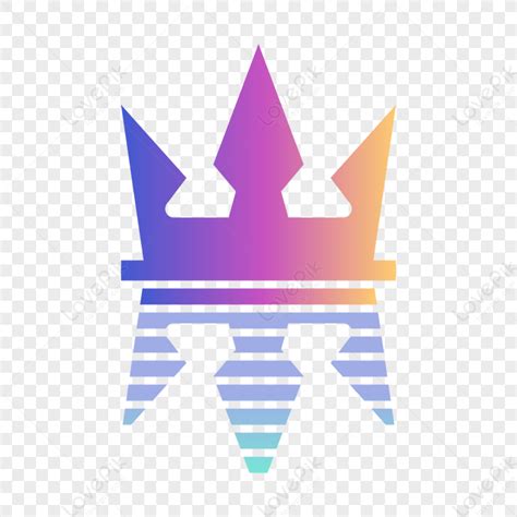그라디언트 색상 크라운 실루엣 반사 Crownclipart 왕관 일러스트구배