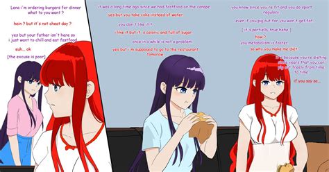I Like It When You Eat A Lot Gaining Weight Girl Page 4 Pixiv