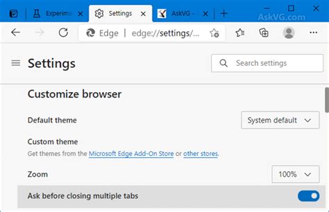 Tip Enable Warning Message On Closing Multiple Tabs In Microsoft Edge Askvg