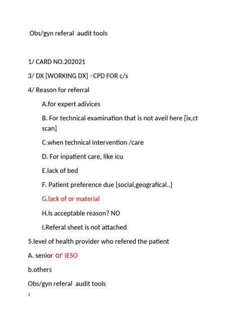 Obs Referal Audit Pdf