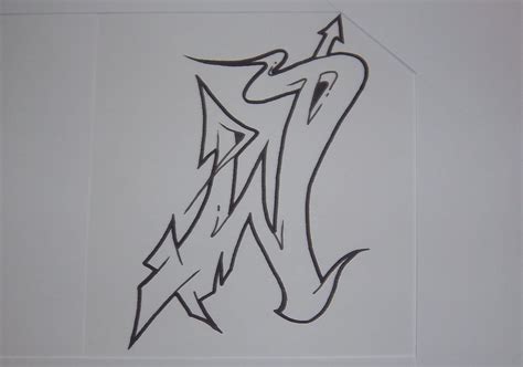 Graffiti Letter W Wildstyle