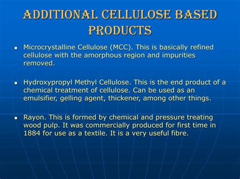 Ppt Cellulose Powerpoint Presentation Free Download Id6531701