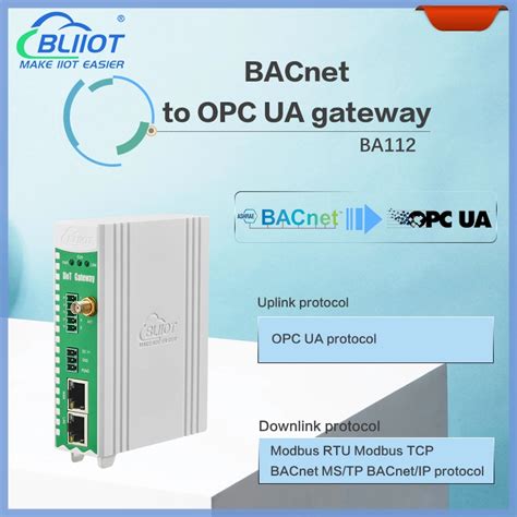 Bliiot Rs Ethernet BACnet MS TP To OPC UA IIoT Gateways Rs Rs To Ethernet And Remote