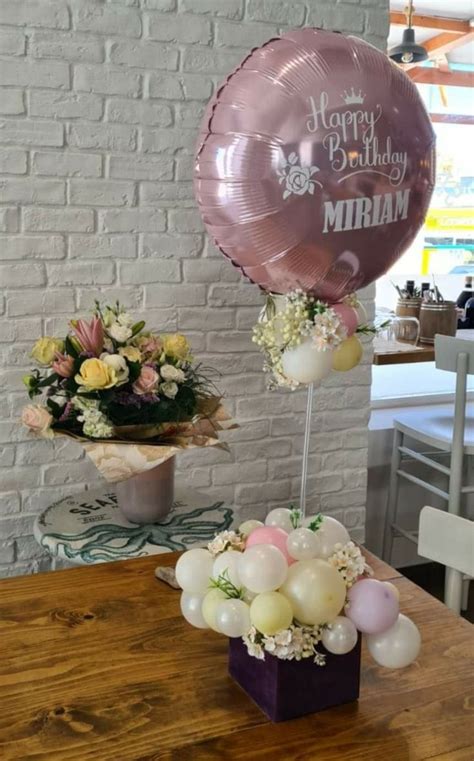 Happy Birthday Table Decorations With Balloons