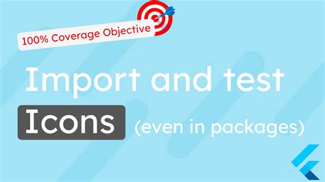 the best way to import icons in flutter and to test them