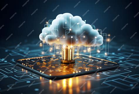 Premium Photo Cloud Storage Data Center Cloud Server Digital Cloud
