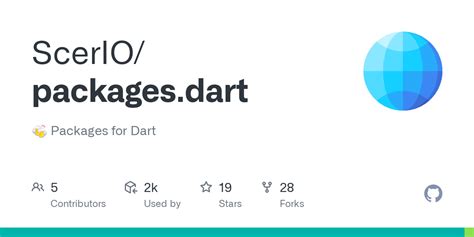 Github Scerio Packages Dart Packages For Dart