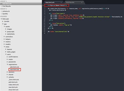 Ruby Devise Rails 4 Cant Edit My Newhtmlerb File Under Devise