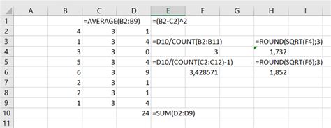 standard deviation in excel my problem solving blog