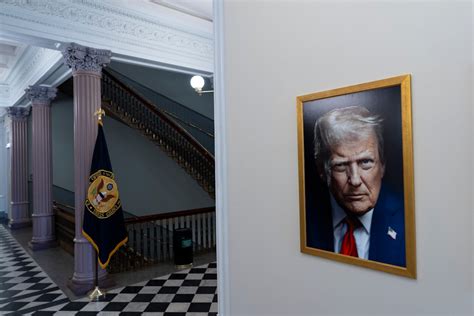 Trumps New Presidential Portrait Revealed By White House The