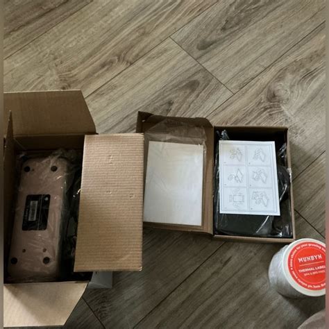 Phomemo Office New Phomemo Logistics Label Thermal Printer Pink Wroll Of Labels Poshmark