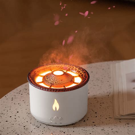 J V19 350ml Ultrasonic Essential Oil Volcano Aroma Diffuser