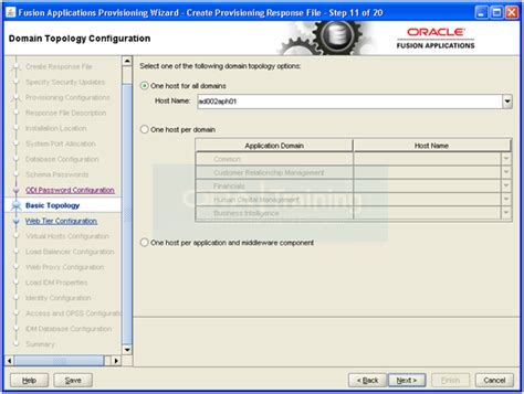 Create New Response File Fusion Applications Installation Ora