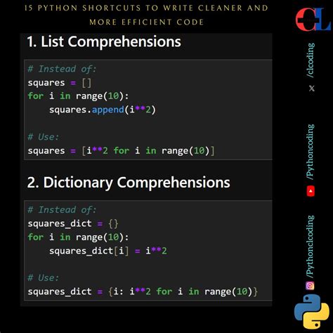 Python Coding On Linkedin 15 Python Shortcuts To Write Cleaner And More Efficient Code