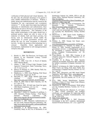 Digital Identities And The Promise Of The Technology Trio PKI Smart Cards And Biometrics PDF