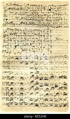Johann Sebastian Bach S Handwritten Manuscript Score For His Motet