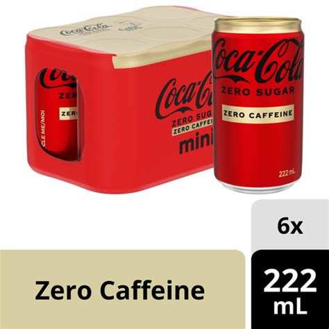 Buy Coca Cola Zero Sugar Zero Caffeine Soda 6 X 222 Ml Cans Safeway