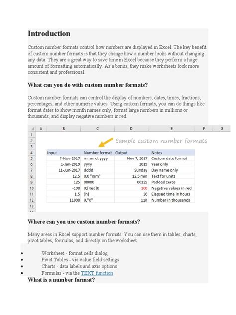 excel number format pdf microsoft excel numbers