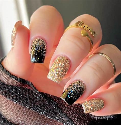 54 Black And Gold Nails Stunning Ideas For Elegant Nail Art