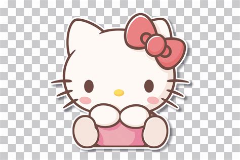 Hello Kitty Chibi Sticker Png Download Free Digital Stickers