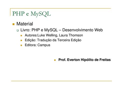 Apostila Php E Mysql Apostila Php E Mysql Docsity