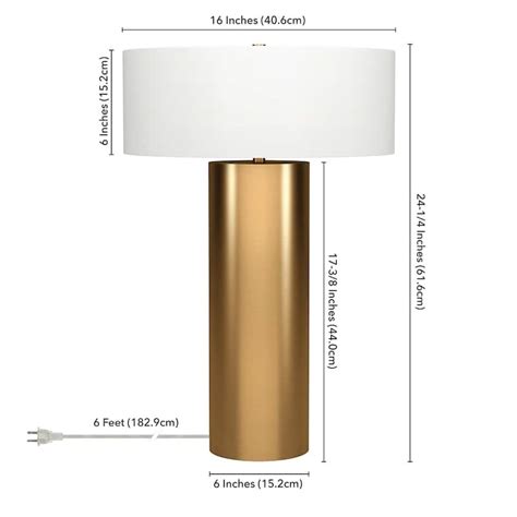 Wells 24 Tall Table Lamp With Fabric Shade 24 Tall Overstock
