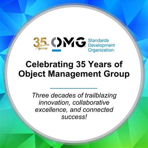 Omg On Linkedin Object Management Group Celebrates 35th Anniversary