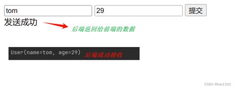 Vue 与 Spring Boot 数据交互vue和spring Boot传递数据 Csdn博客