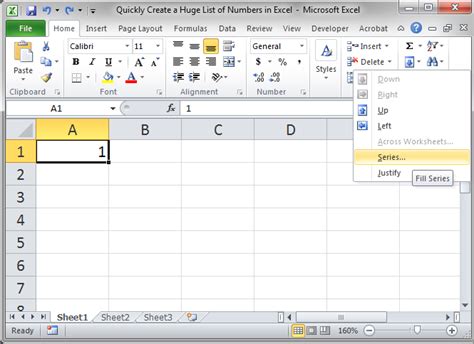 Quickly Create A Huge List Of Numbers In Excel TeachExcel Com