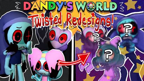 Redesigning Dandys World Twisteds Ft Poppy Flutter And Astro