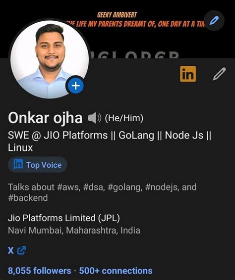 Onkar Ojha On Linkedin Connections Linkedincommunity Jobs Freshersjobs