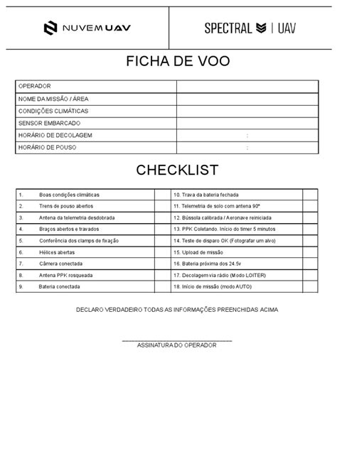 Checklist Spectral Pdf