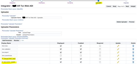 oracle apps solutions how to use parameters web adi