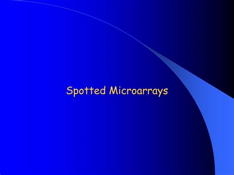 Ppt Introduction To Microarray Gene Expression Powerpoint Presentation Id 255694