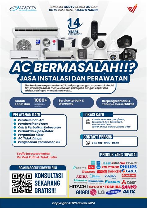 Desain Brosur Ac Dan Cctv By Acctv Pt Vantech Sukses Makmur Desain Brosur Desain Brosur