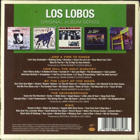 Los Lobos Original Album Series Uk 5 Cd Set —