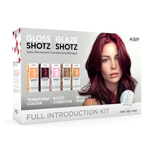 asp gloss and glaze intro kit 20 tubes adel professional