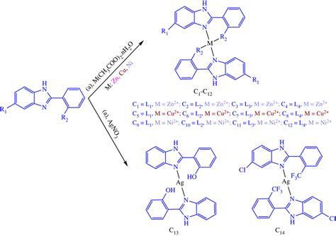 Synthesis Reaction Scheme Of Transition Metal Complexes Of