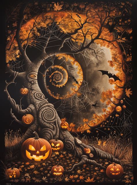 halloween fibonacci poster snipstock free cutout images in png and