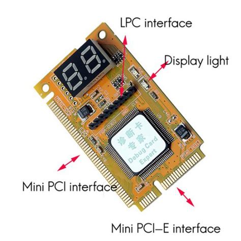 3in1 Mini Pci Pci E Lpc Diagnostic Post Test Card Pc Diagnostic