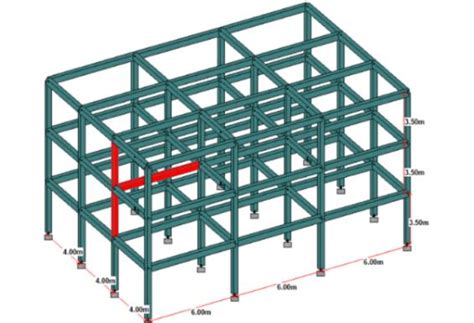 A Geometrical Details Of Building And Beamcolumn Sub Assemblage Chosen