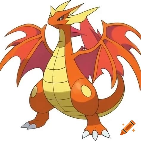 Fire And Dragon Type Pokémon Named Pyrothar On Craiyon