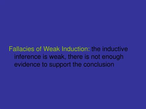 PPT Fallacies Of Weak Induction PowerPoint Presentation Free Download ID