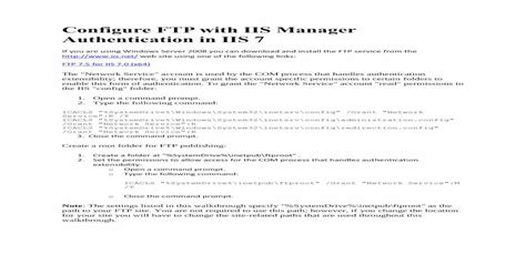 download pdf configure ftp with iis manager authentication in iis 7