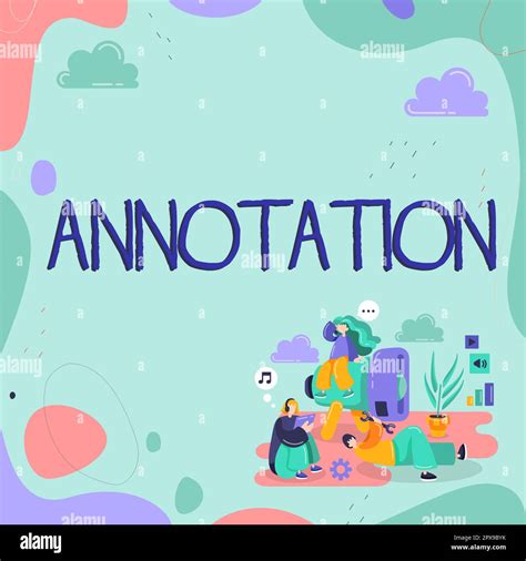 Conceptual Display Annotation Internet Concept Note Added By Way Of Comment Or Explanation