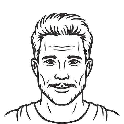 Premium Vector Man Head Vector